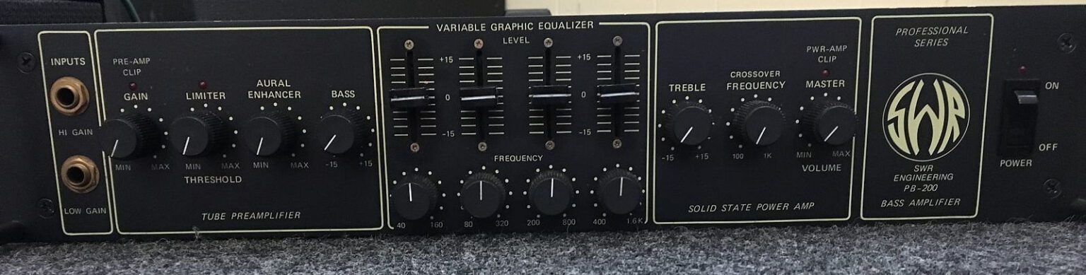Amplificadores para bajo (V): SWR, el sonido de los 80 – La Clave de Fa